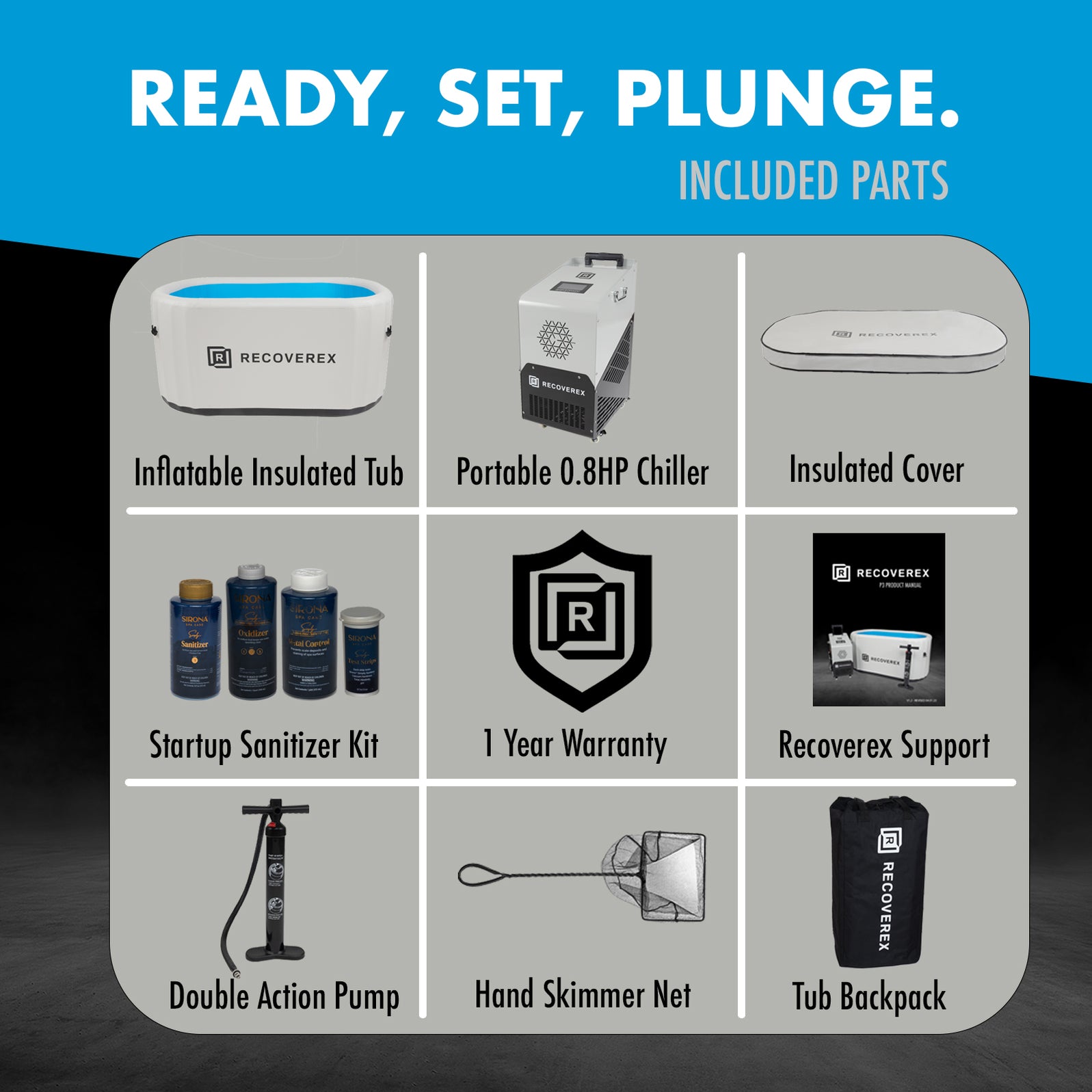 Cold Plunge System Cold Water Immersion Therapy Tub and chiller for Re ...