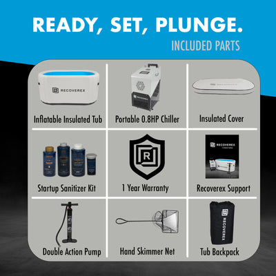 Cold Plunge System Cold Water Immersion Therapy Tub and chiller for Re | Recoverex